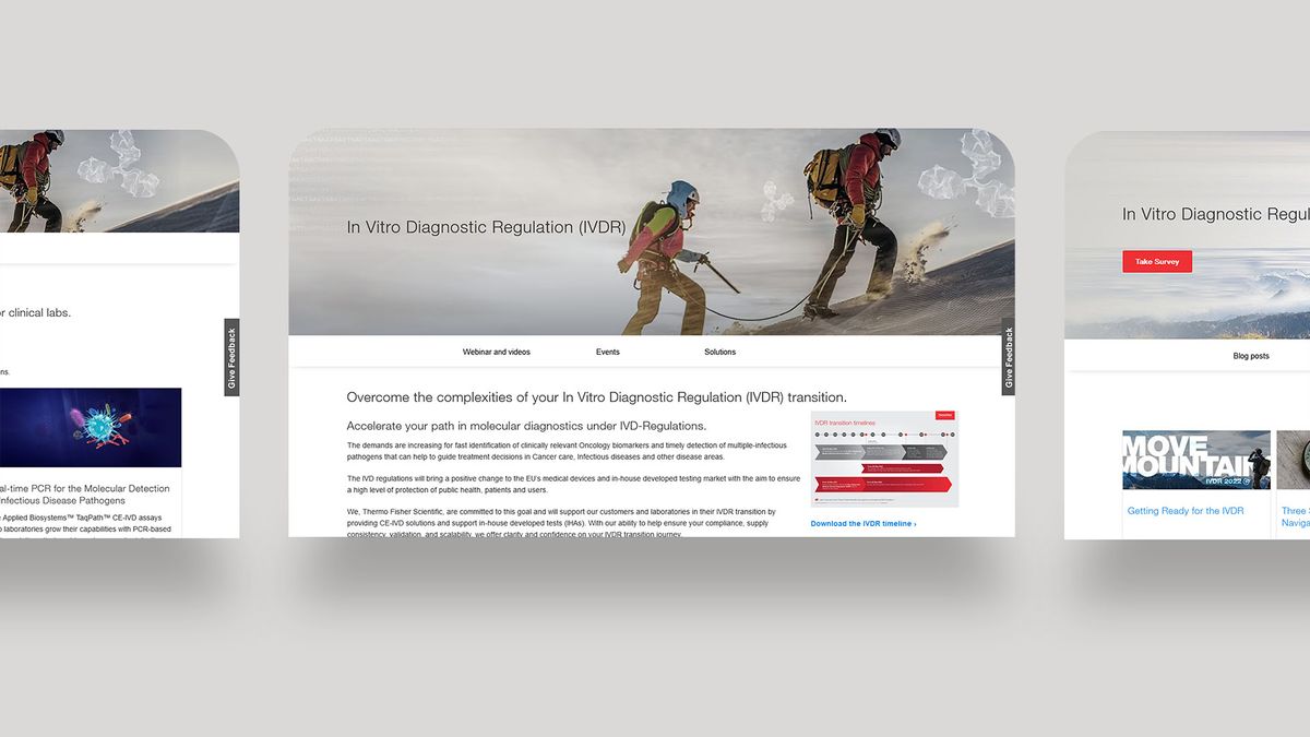 Transforming the UX & Performance of the IVD Regulation Hub